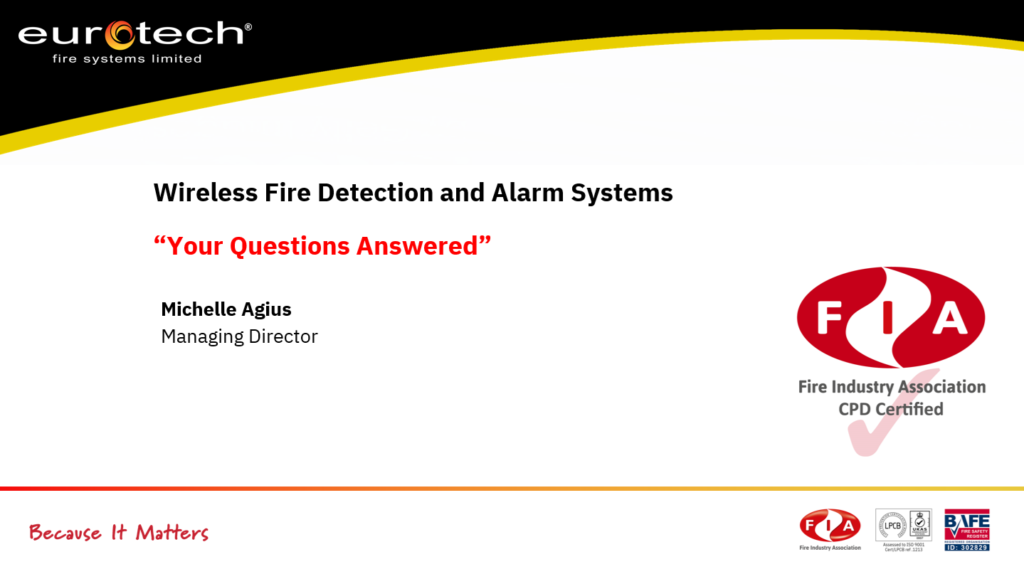 Eurotech CPD Courses | Eurotech Fire Systems